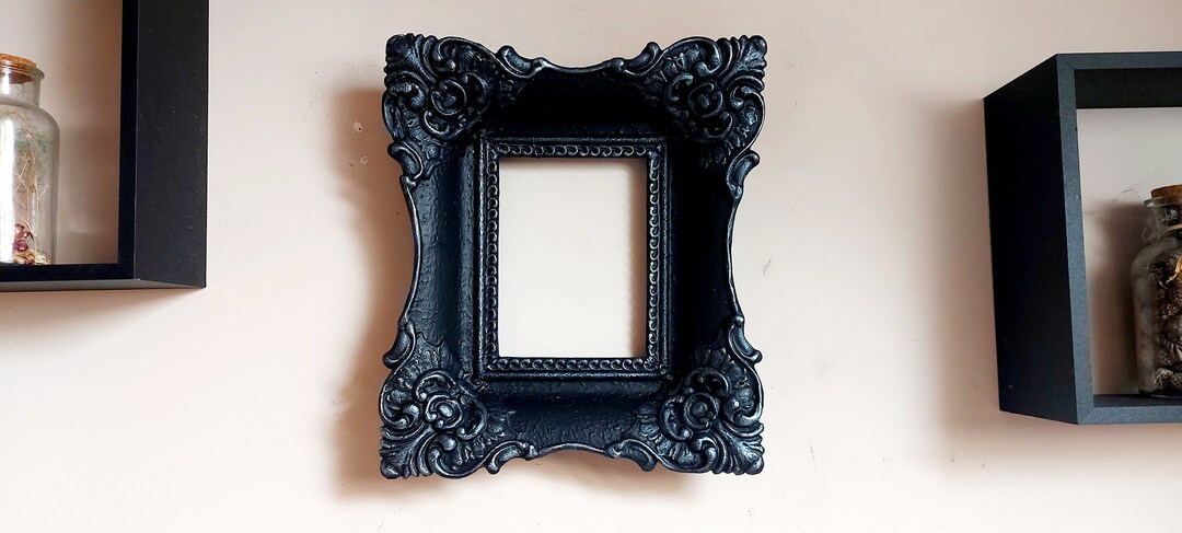 Gothic Wall Frame, Gothic Black Frame, Victorian Wall Frame, Black ...