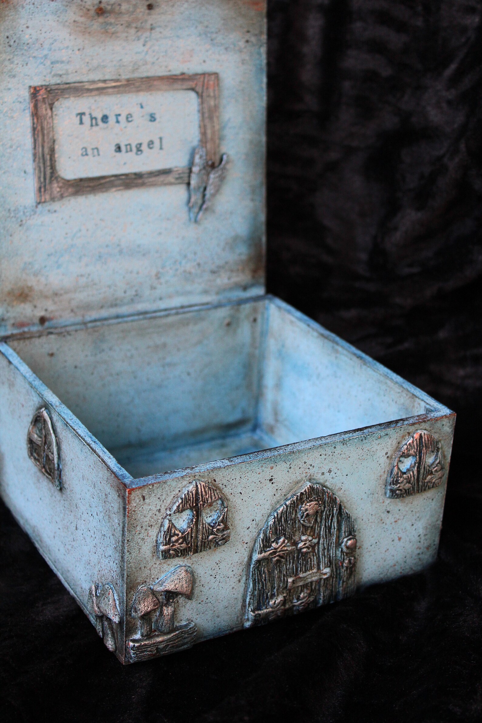 Angel Wings Box Gothic Decor Box Fairy Tale Box Memorial Box | Etsy