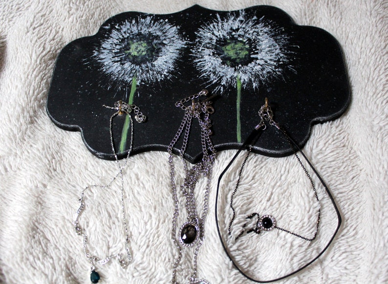 Dandelion Key Hanger Gothic Dandelion Jewelry Hanger Dandelion | Etsy