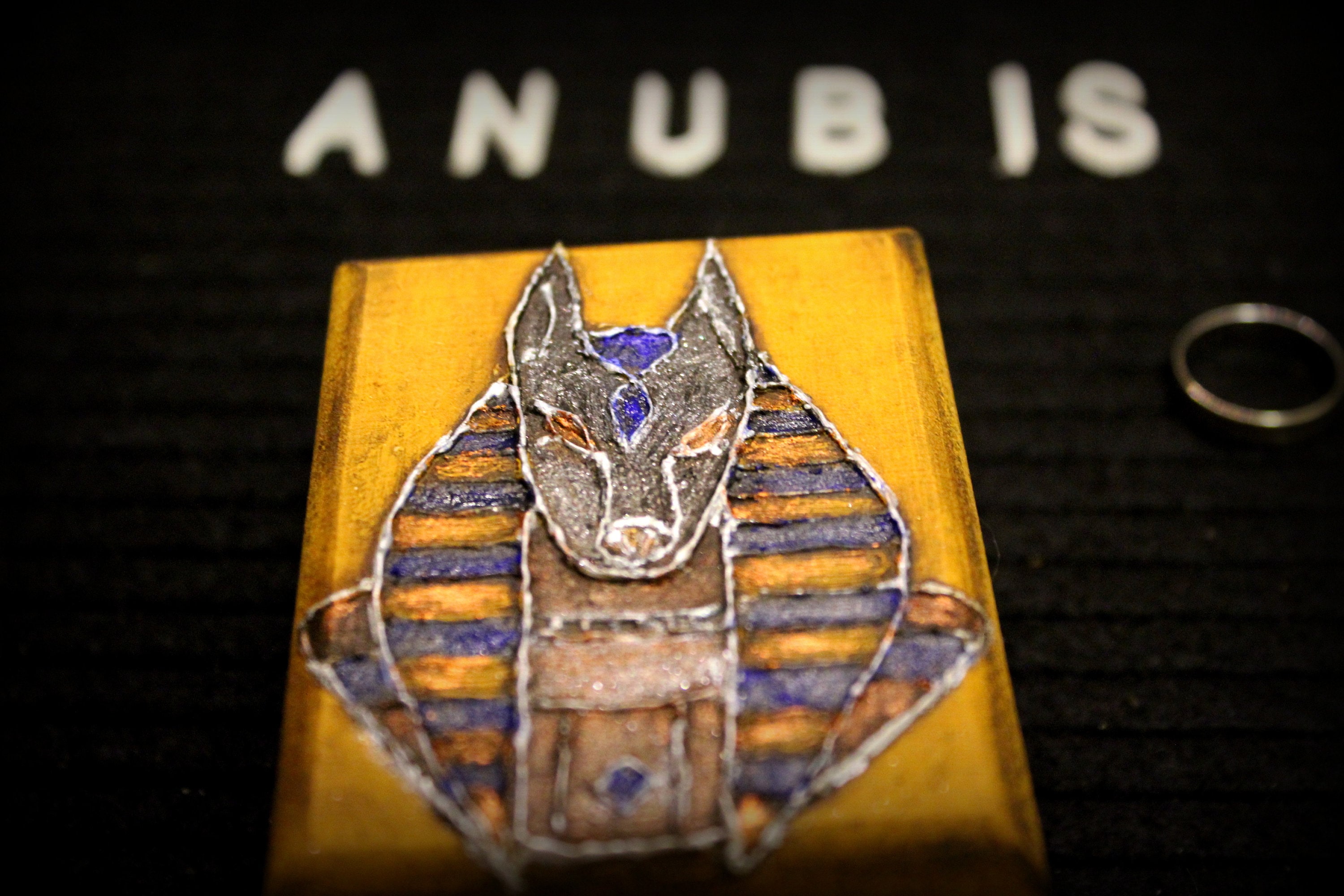 Anubis ring box Anubis God of death Egyptian box Pagan | Etsy