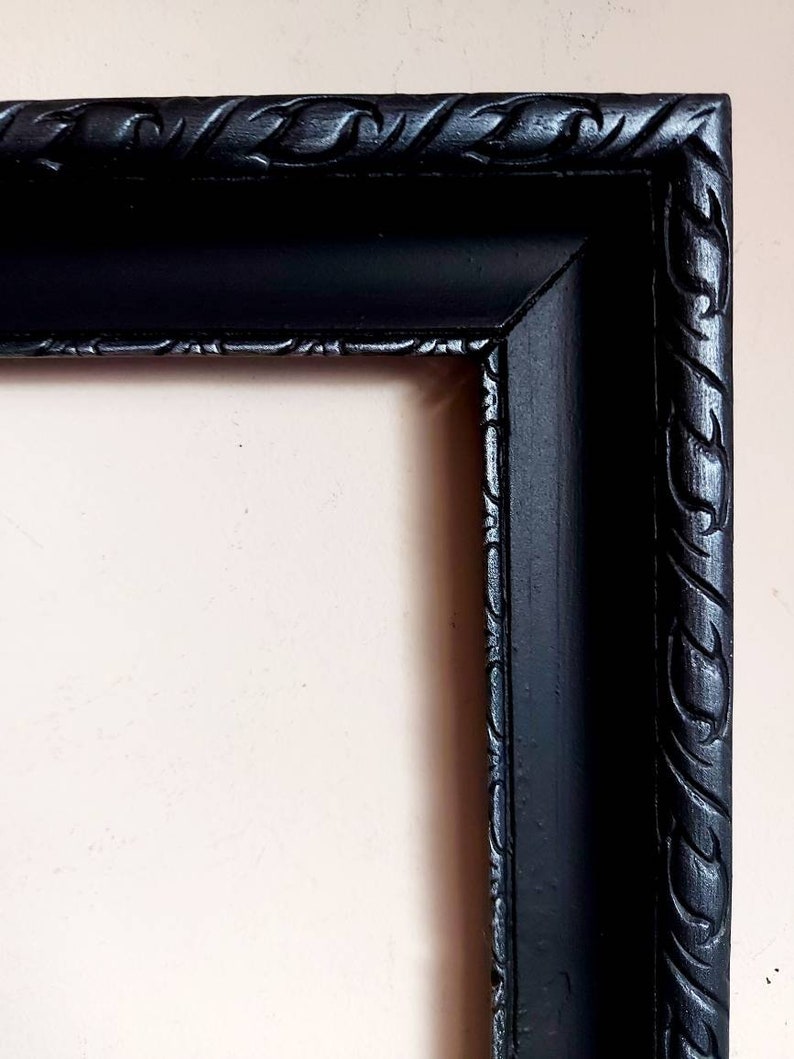 Black Ornate Frame Gothic Wall Frame Victorian Wall Frame - Etsy