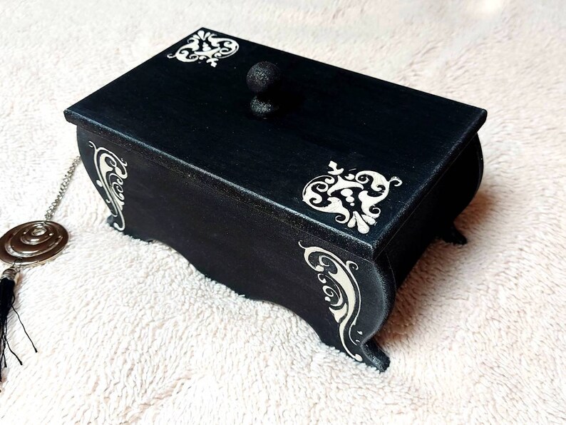 Black Gothic Box Gothic Decor Witch Black Box Wicca Decor - Etsy