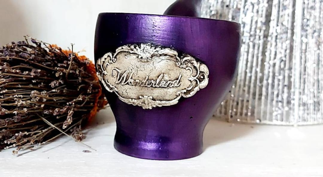 Alice in Wonderland, Alice Mortar Pestle, Wonderland Mortar, Purple ...