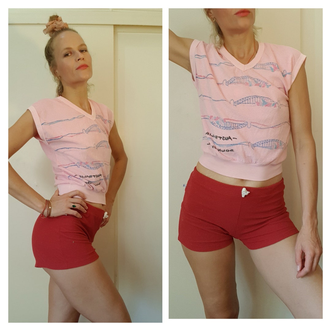 Vintage 2 Piece Set 70s//80s Terry Towel Fitness / Retro Gym Outfit ...