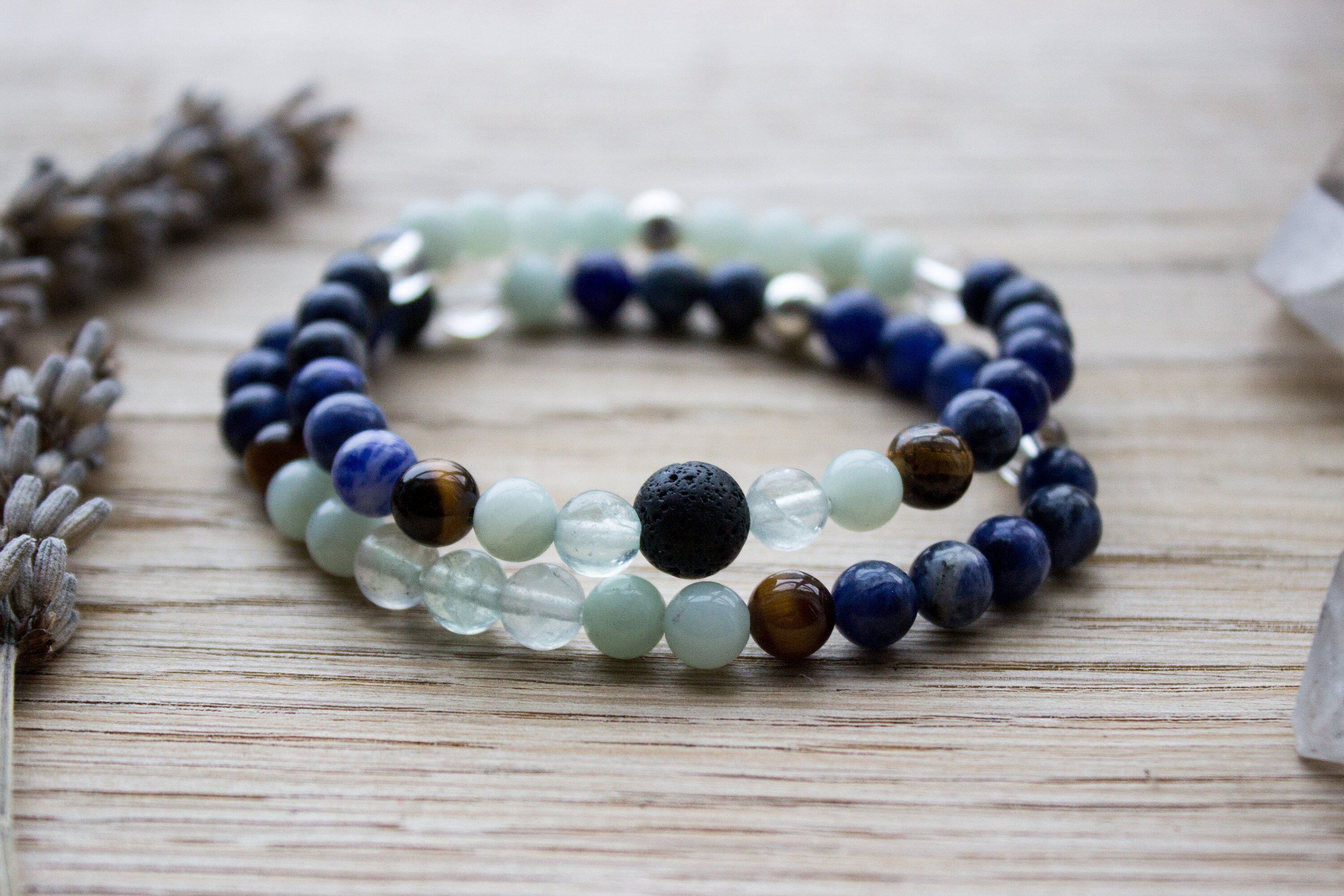 Focus Gemstone Bracelet Stacking Bracelet Fluorite - Etsy.de