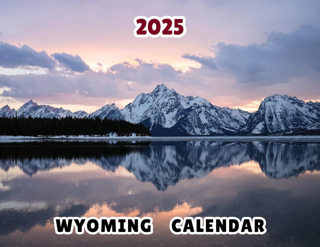 2025 Wyoming Calendar - Etsy