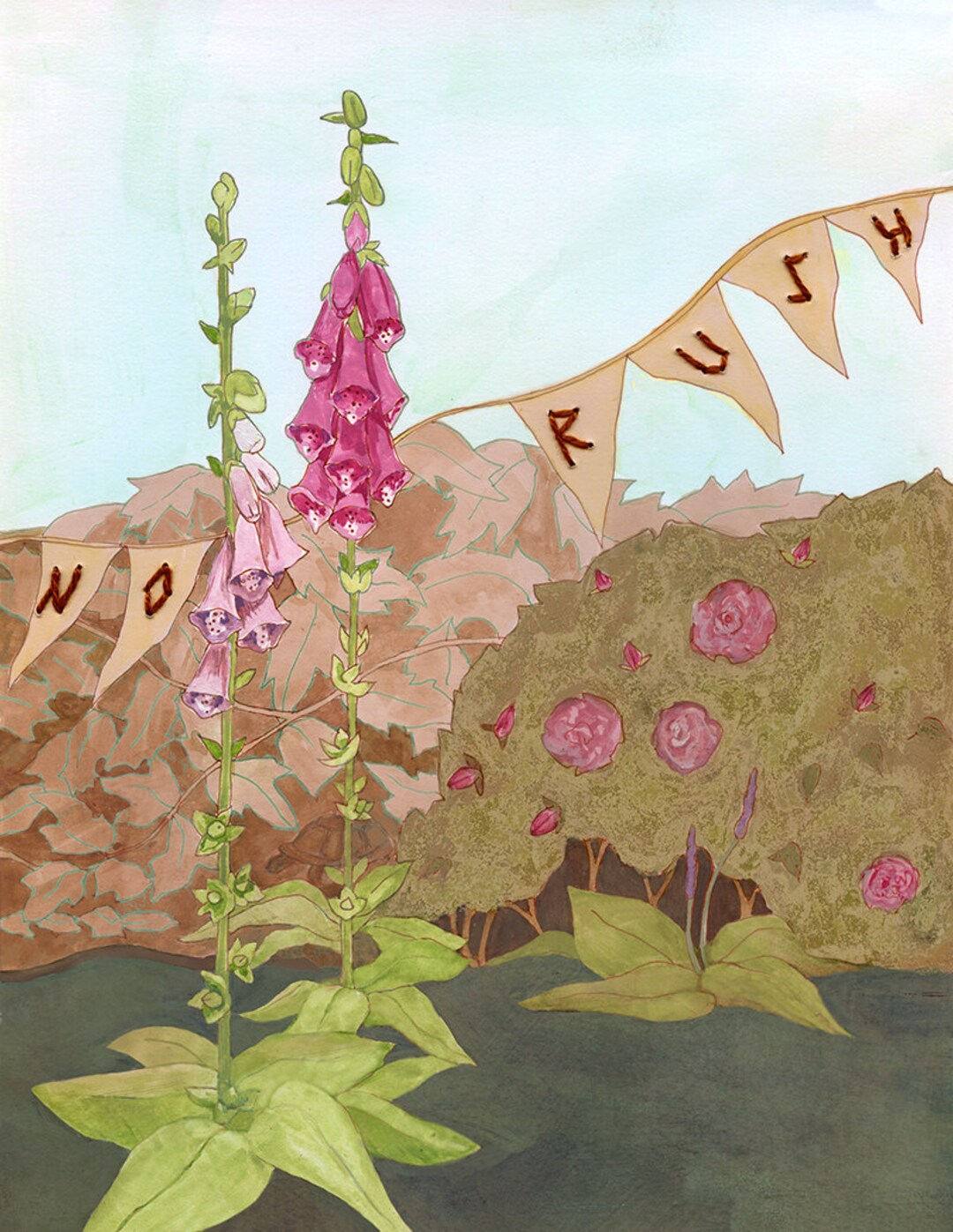 No Rush Print - Etsy