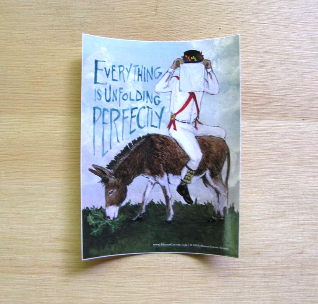 Unfolding Perfectly Sticker - Etsy