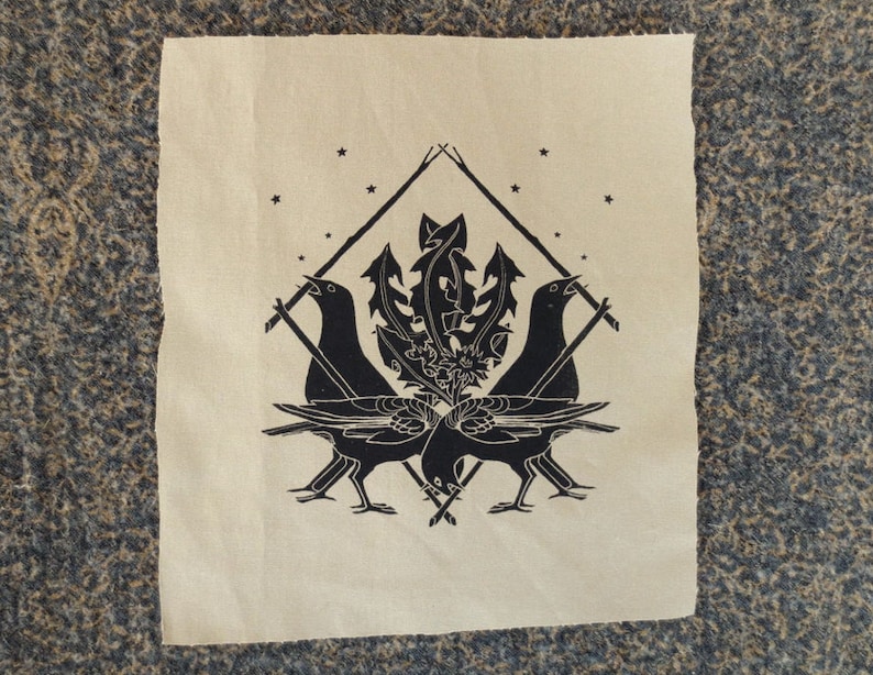 Crow Shield Patch - Etsy