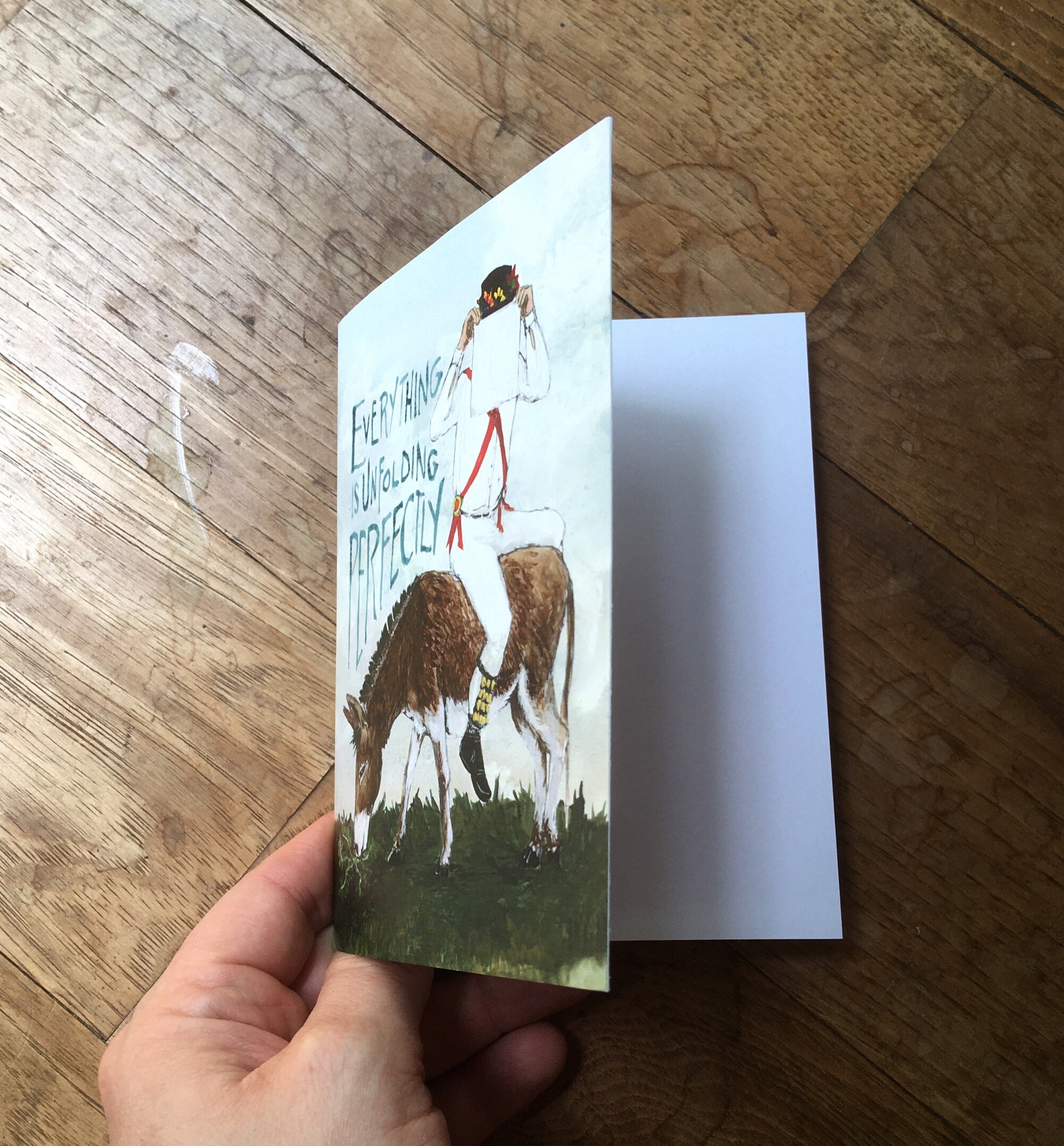 Unfolding Perfectly Greeting Card - Etsy