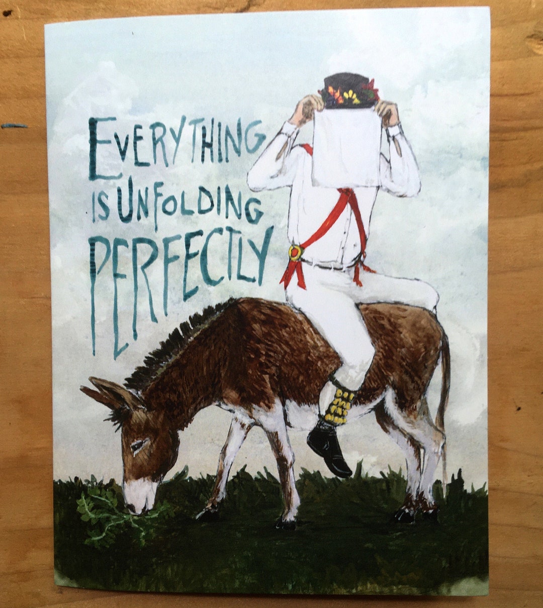 Unfolding Perfectly Greeting Card - Etsy