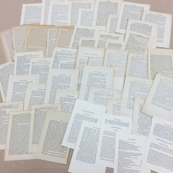 Paper, Party & Kids Craft Supplies & Tools 50 Variety Vintage Book ...