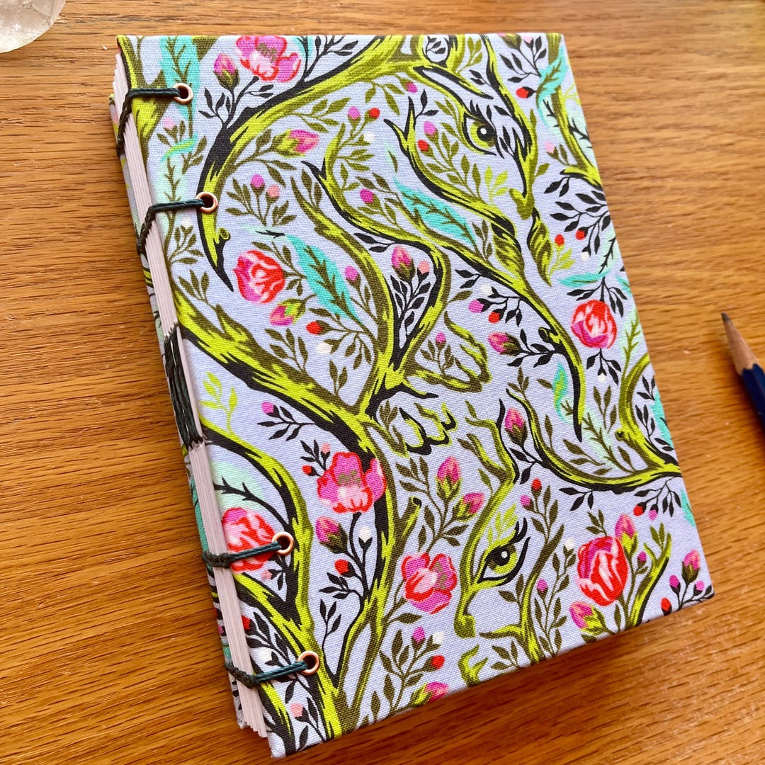 Handmade Eyes in the Vines Journal, Handbound Sketchbook, Art Journal ...