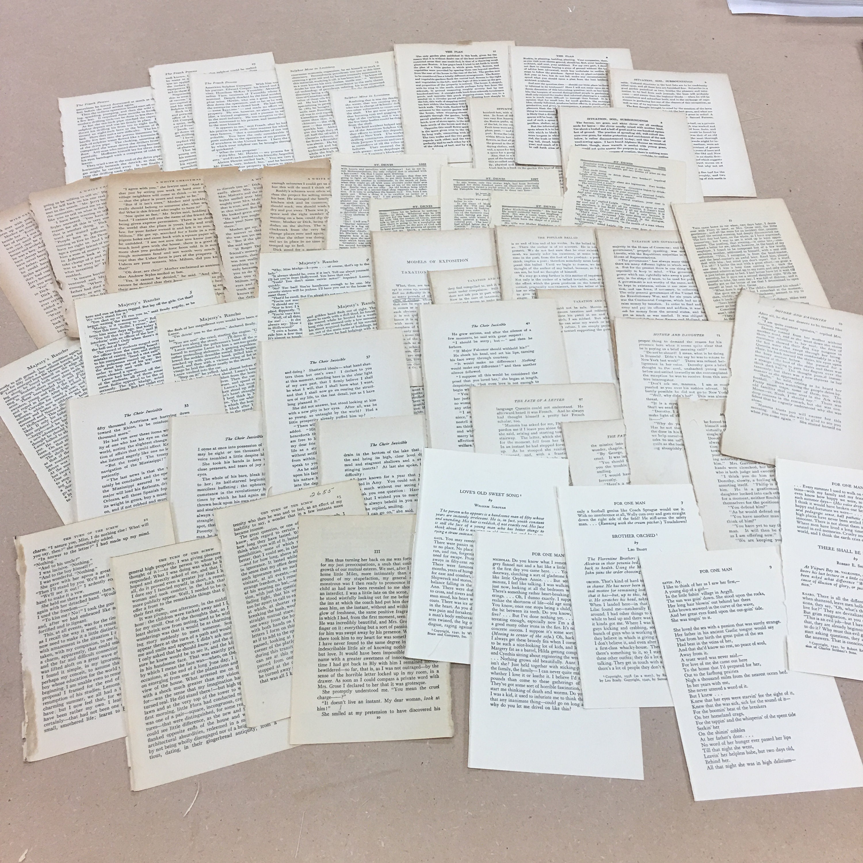 50 Variety Vintage Book Pages 1900s-1950s Aged Pages from | Etsy