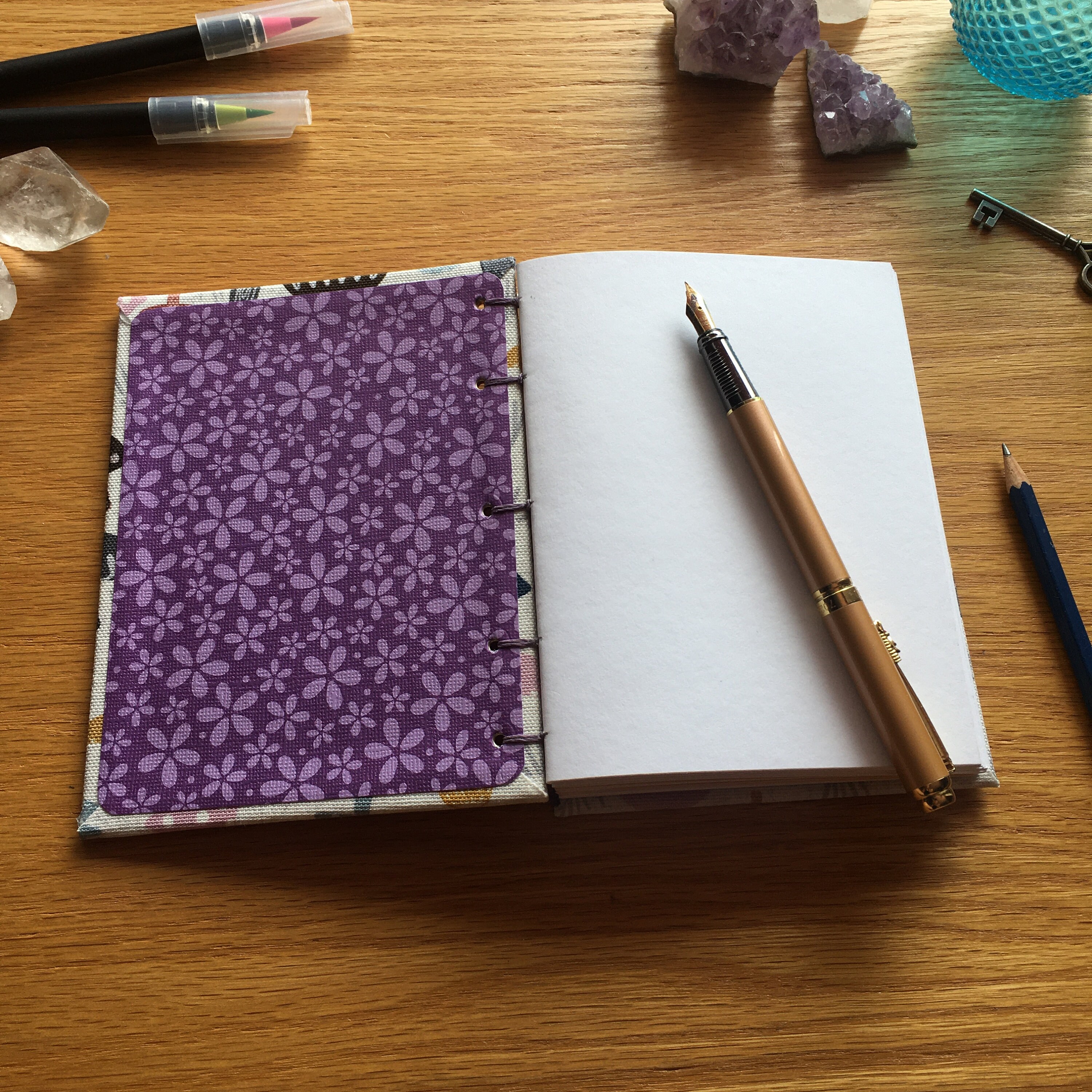 Handmade Journal, Handbound Sketchbook, Mixed Media Art Journal, Travel ...