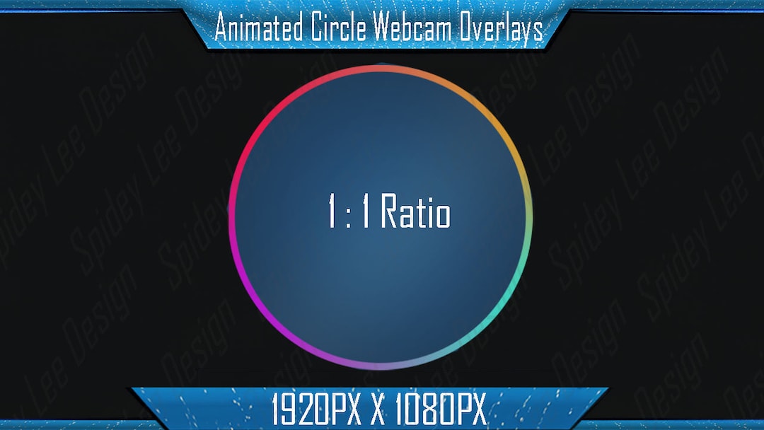 Animated Circle Webcam Overlay, Multicolor Circle Overlay, Circle ...