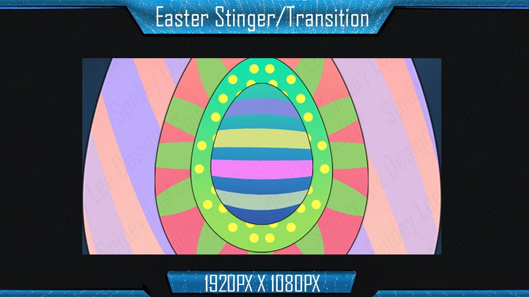 Easter Transition, Easter Egg Stream, Easter Stinger, Animated Overlay ...