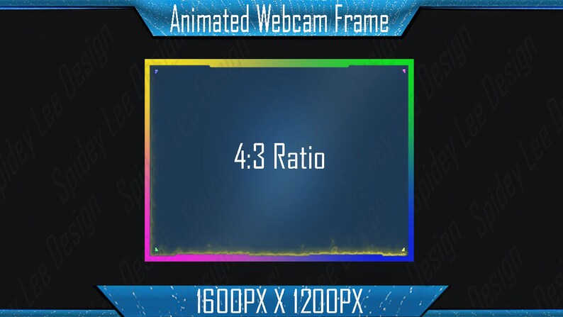Animated Multicolor Webcam Border, Color Changing Core (digital File ...