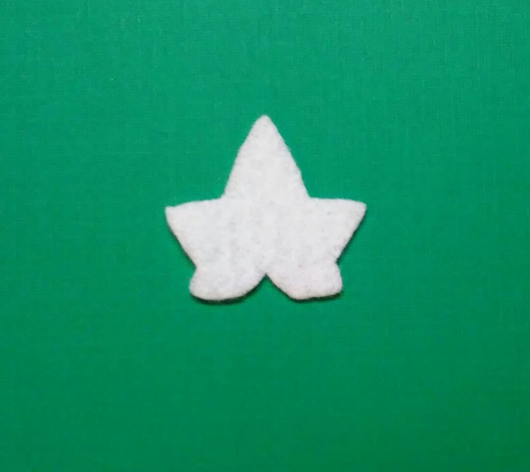 Ivy Felt Cut Out for Wax Dipping or Other Projects, 50 Count, White ...