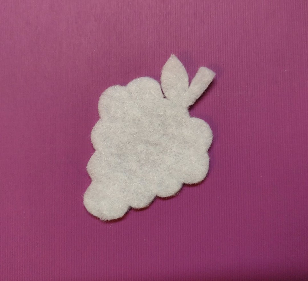 Grape Felt Cut Out for Wax Dipping or Other Projects, White Only 50 ...