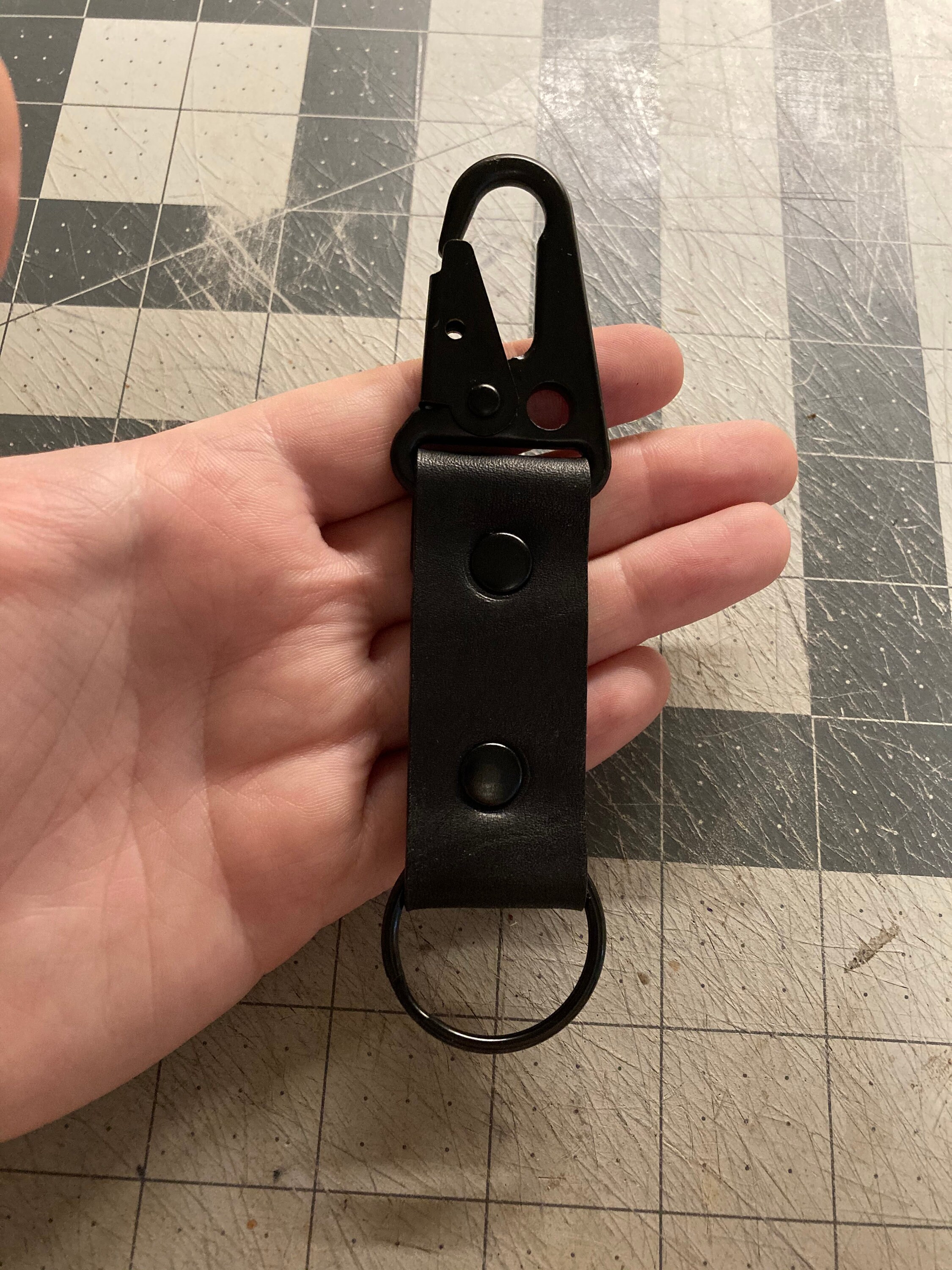 Handmade Leather Keychain/ HK Hook Keyring/ Leather Keyfob/ Leather ...