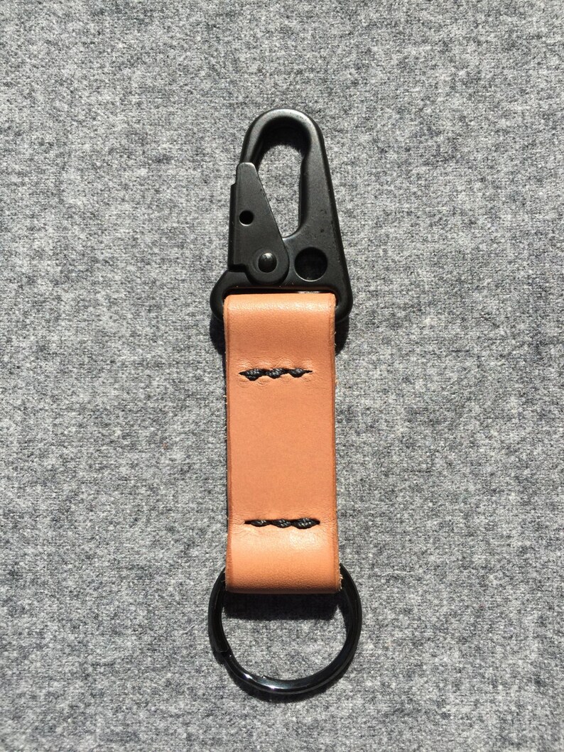 Handmade Leather Keychain/ HK Hook Keyring/ Leather Keyfob/ | Etsy