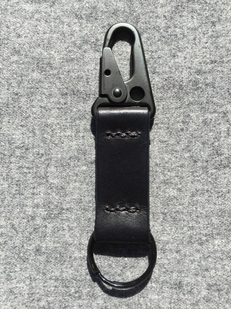 Handmade Leather Keychain/ HK Hook Keyring/ Leather Keyfob/ | Etsy