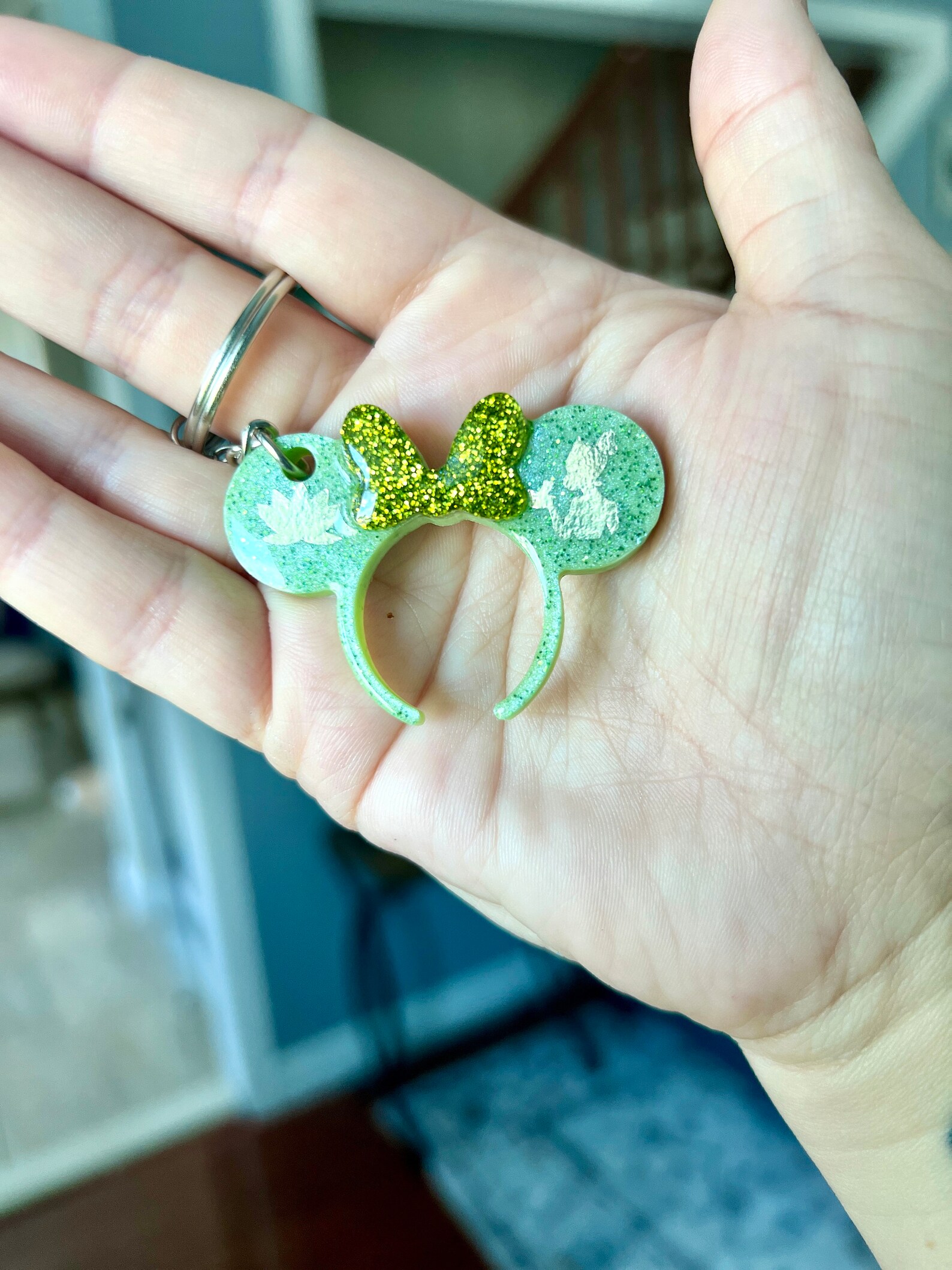 Princess-inspired Minnie Ear Keychains - Etsy