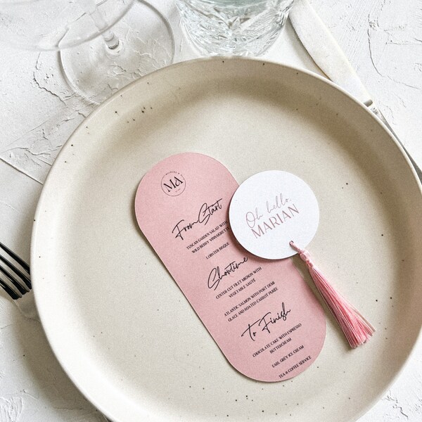 Menu Place Cards - Etsy