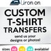 Custom Iron on T-shirt Transfers Personalised Your Image Photo - Etsy