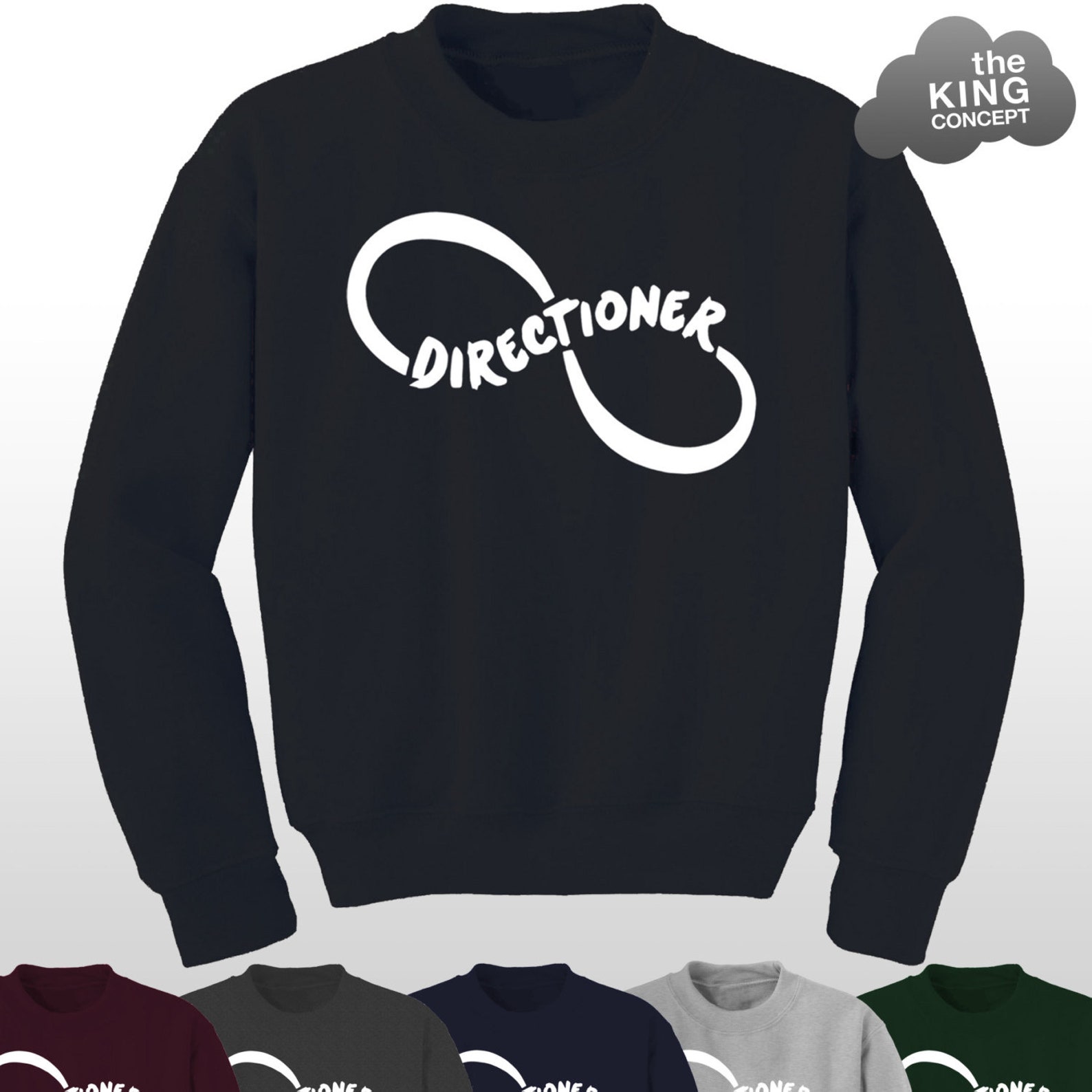 Directioner Sweatshirt 1D Fangirl Concert Fan Sweater Pullover - Etsy