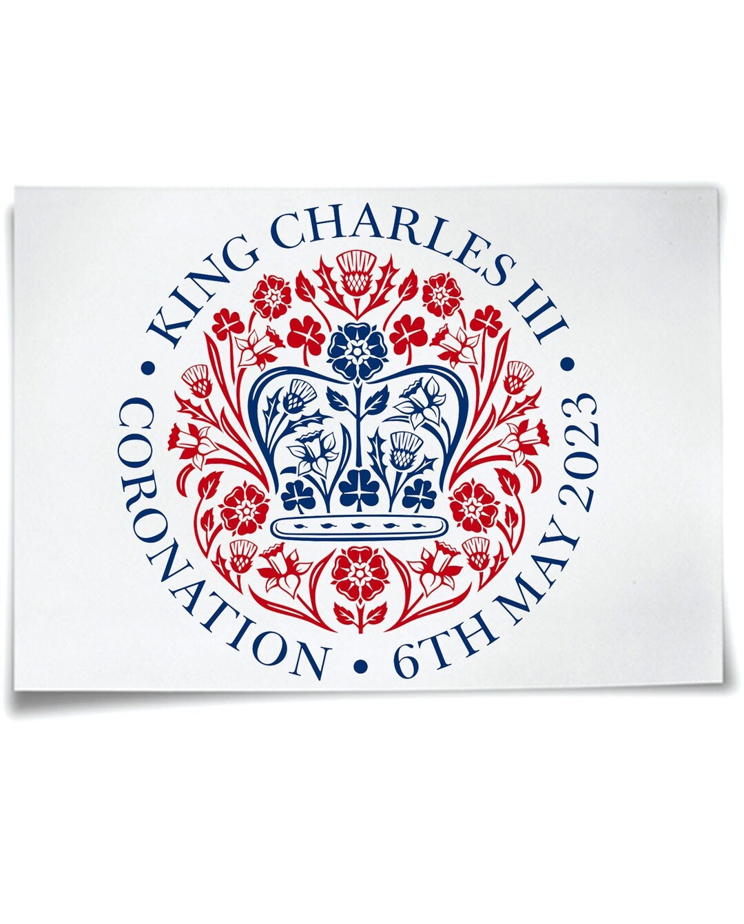 OFFICIAL Royal Coronation Emblem Iron on T-shirt Transfer King Charles ...