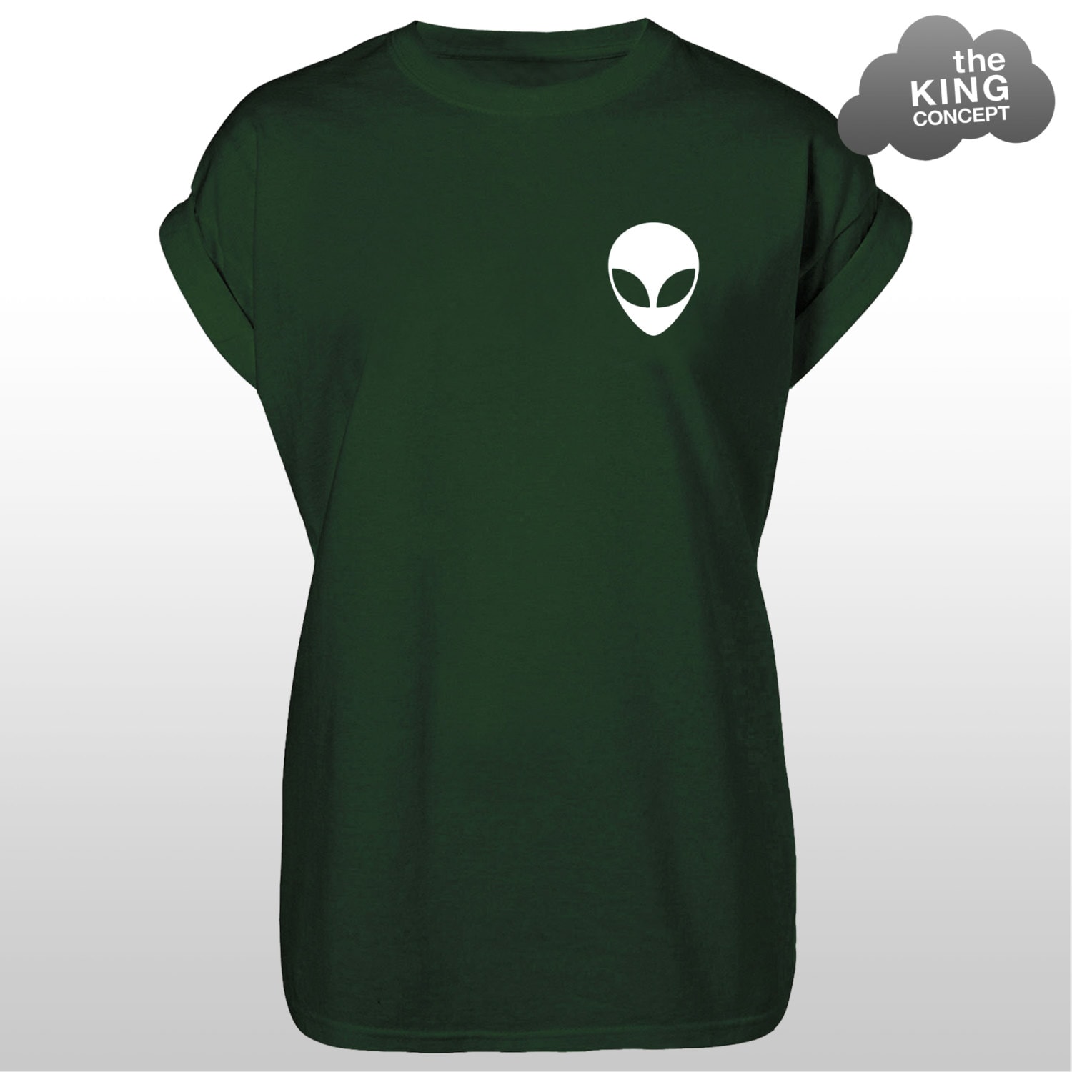 Alien Head T-shirt Top Tee Alian UFO Space Grunge Pocket - Etsy UK