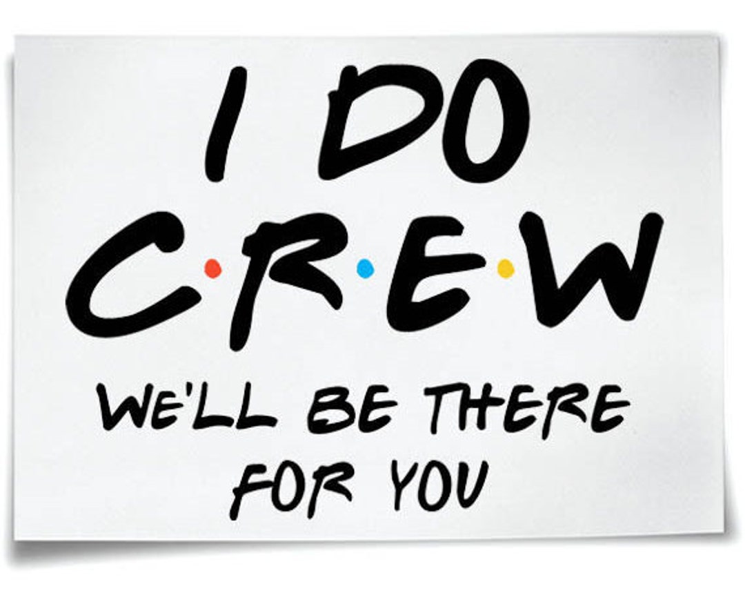 Friends Themed Iron on T-shirt Transfers Hen Night I Do Crew Bride to ...