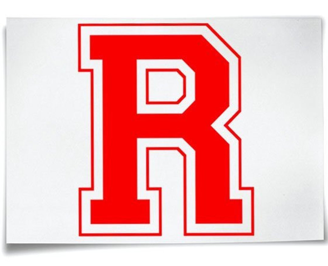 Rydell High School Iron on T-shirt Transfer Letter R Grease Sandy Hen ...