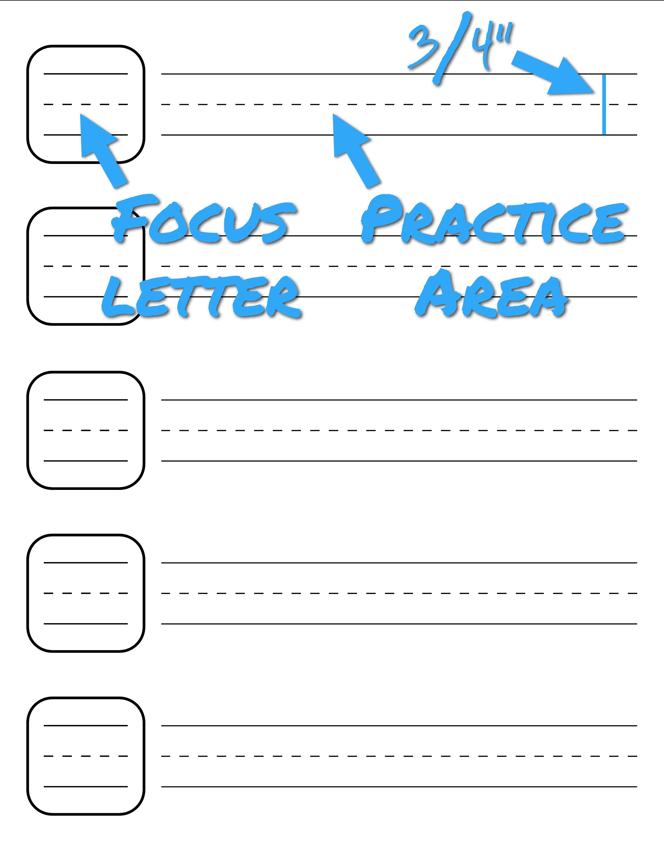 Printable Letter Writing Practice Paper (standard 8.5" X 11") - Etsy
