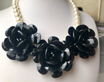 Fashion bib necklace | Etsy