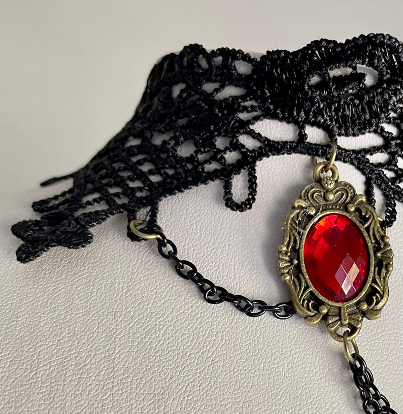 Beautiful Statement Choker Handmade Black Lace Gothic - Etsy