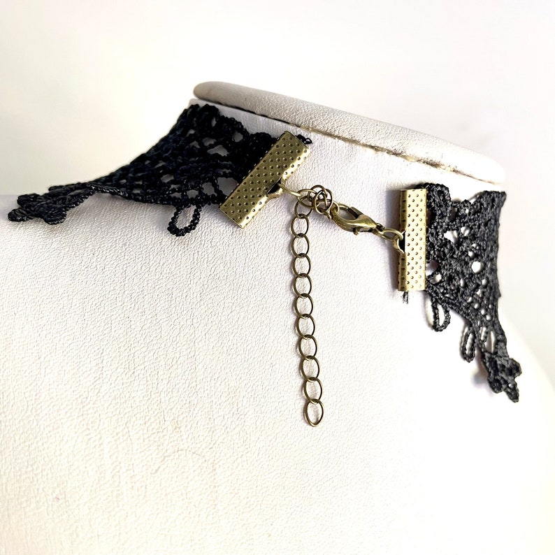 Beautiful Statement Choker Handmade Black Lace Gothic - Etsy