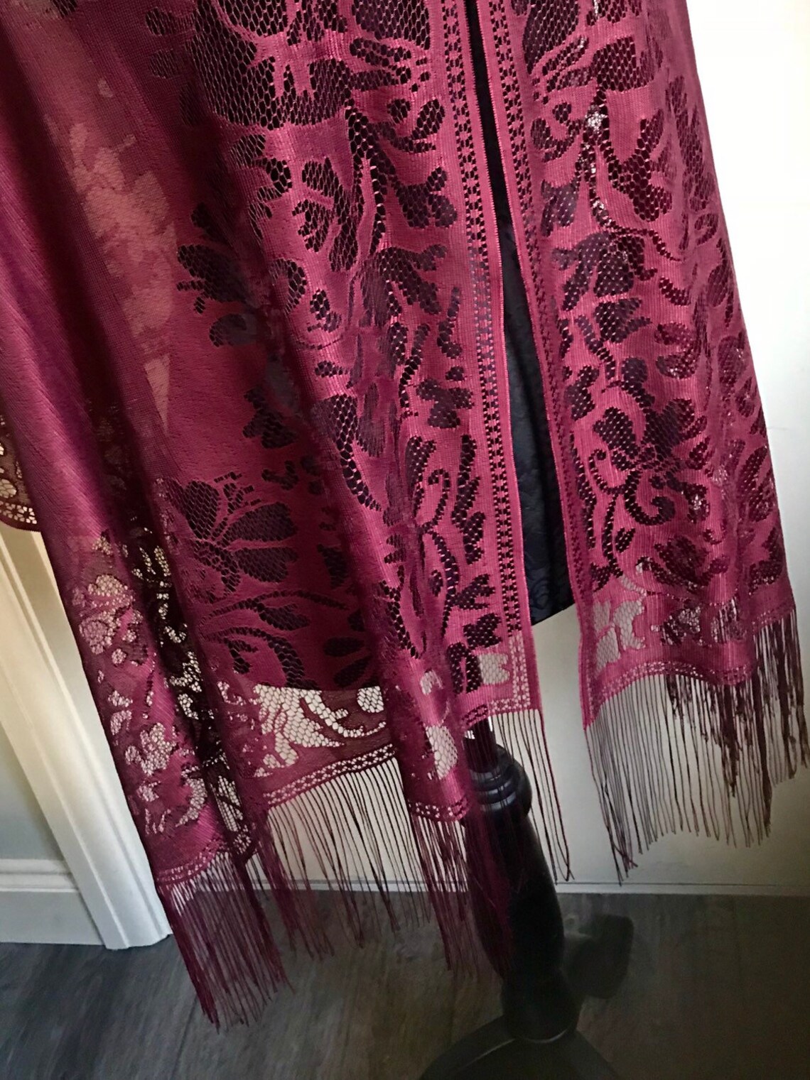 Shawl Scarf Scarves Wrap Cover up Fichu Burgundy Red Wine Rust - Etsy