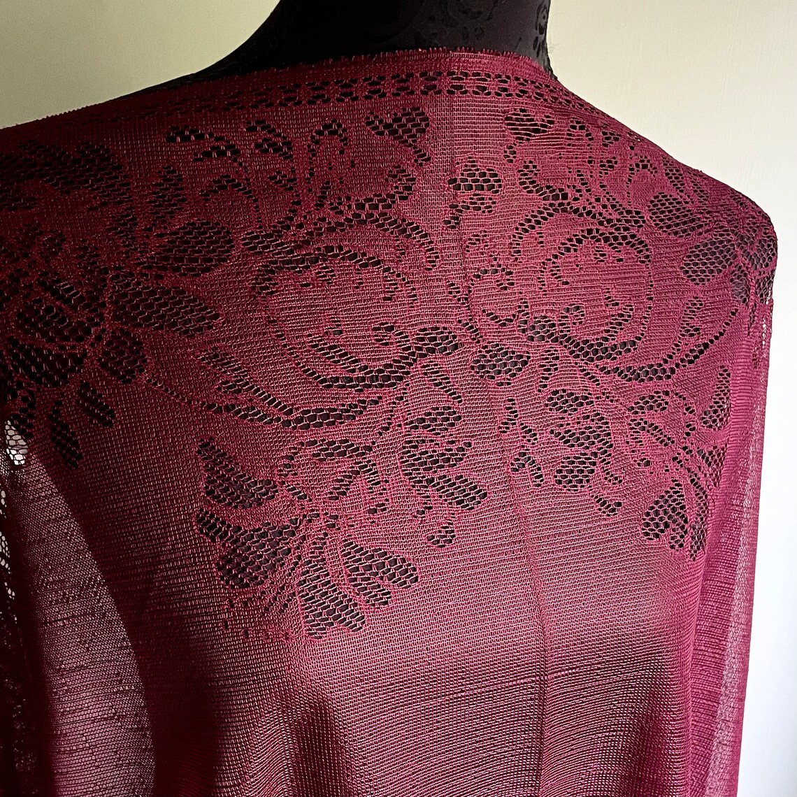 Shawl Scarf Scarves Wrap Cover up Fichu Burgundy Red Wine Rust - Etsy