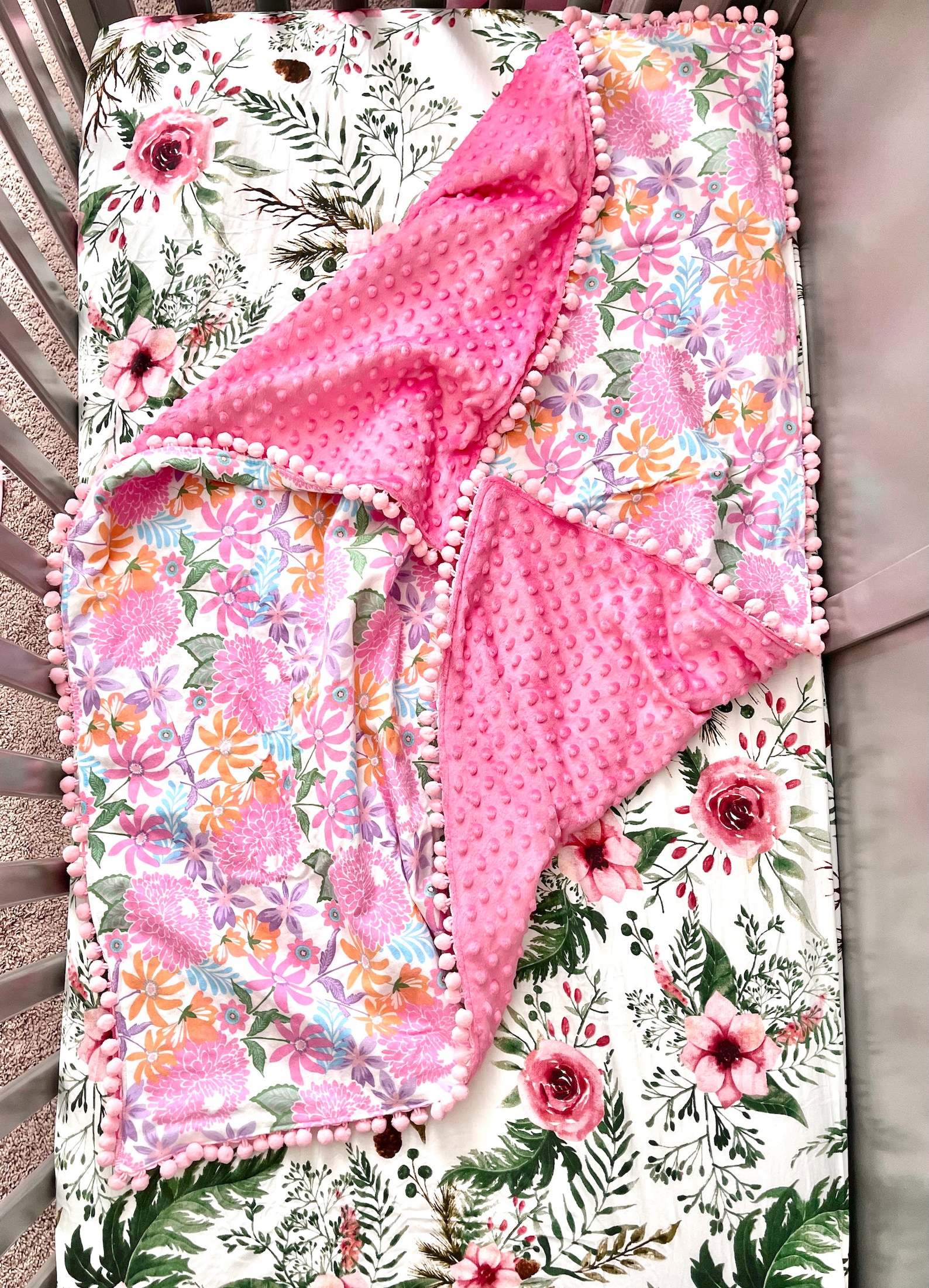 Minky Baby Blanket Minky Blankets Baby Gift Crib Blanket - Etsy