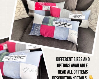 Personalized Memory Pillow - Etsy