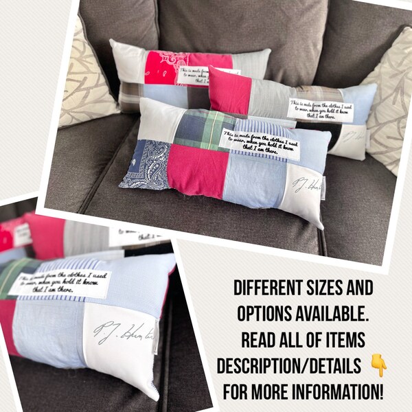 Memory Pillow - Etsy