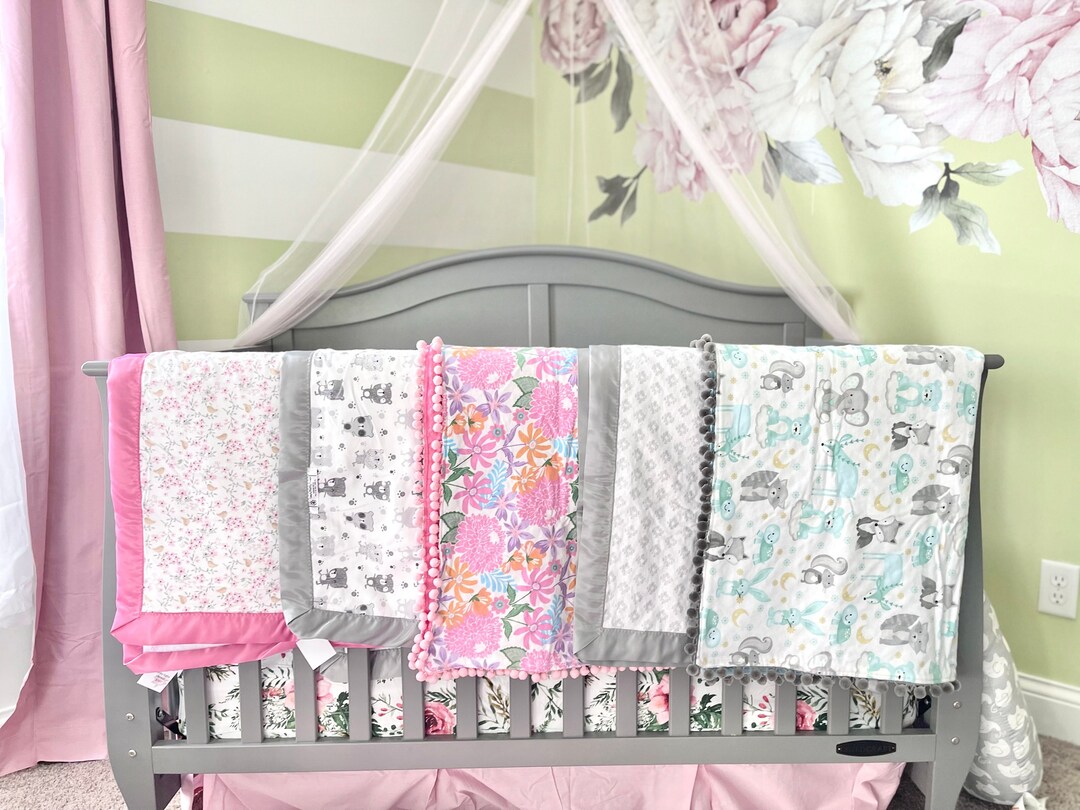 Minky Baby Blanket, Minky Blankets, Baby Gift, Crib Blanket, Soft Baby ...