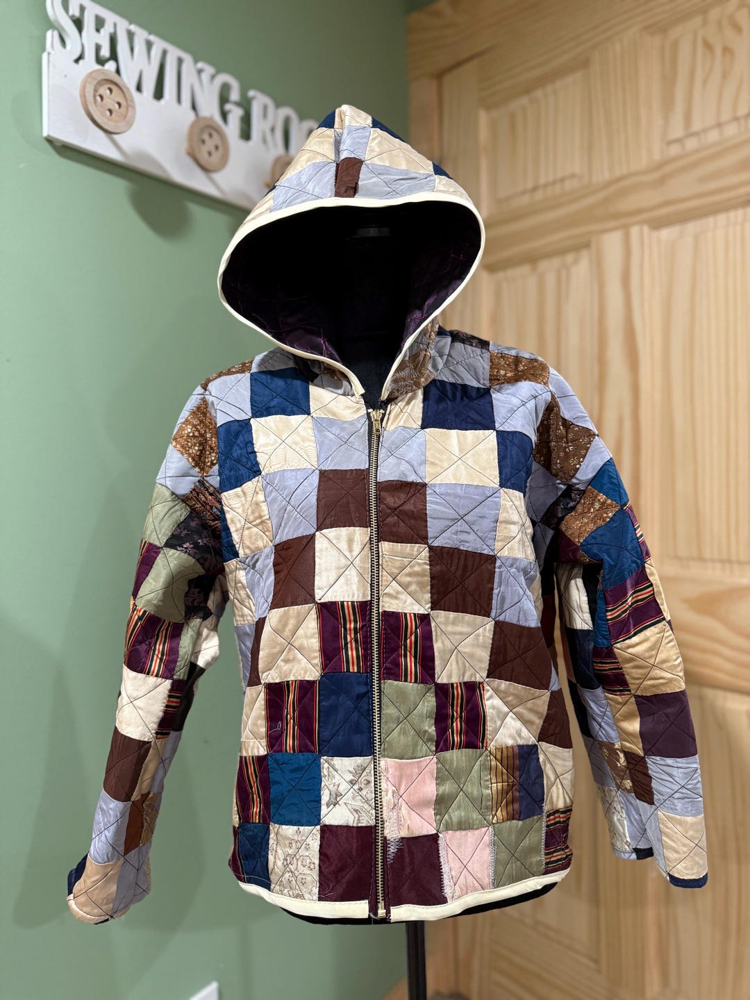 Refurbished Antique Quilt Jacket Handmade Coat Made From Vintage Quilt ...