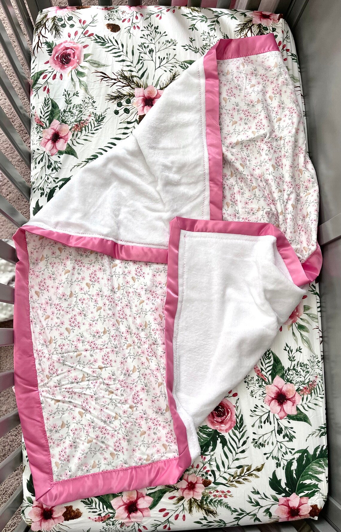 Minky Baby Blanket Minky Blankets Baby Gift Crib Blanket - Etsy