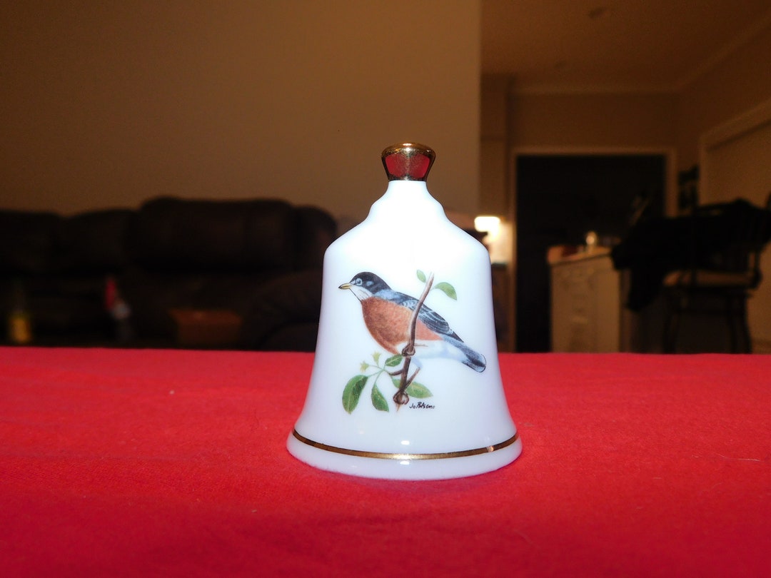 Danbury Mint Mini Bell Official State Bird Collection Michigan Robin - Etsy
