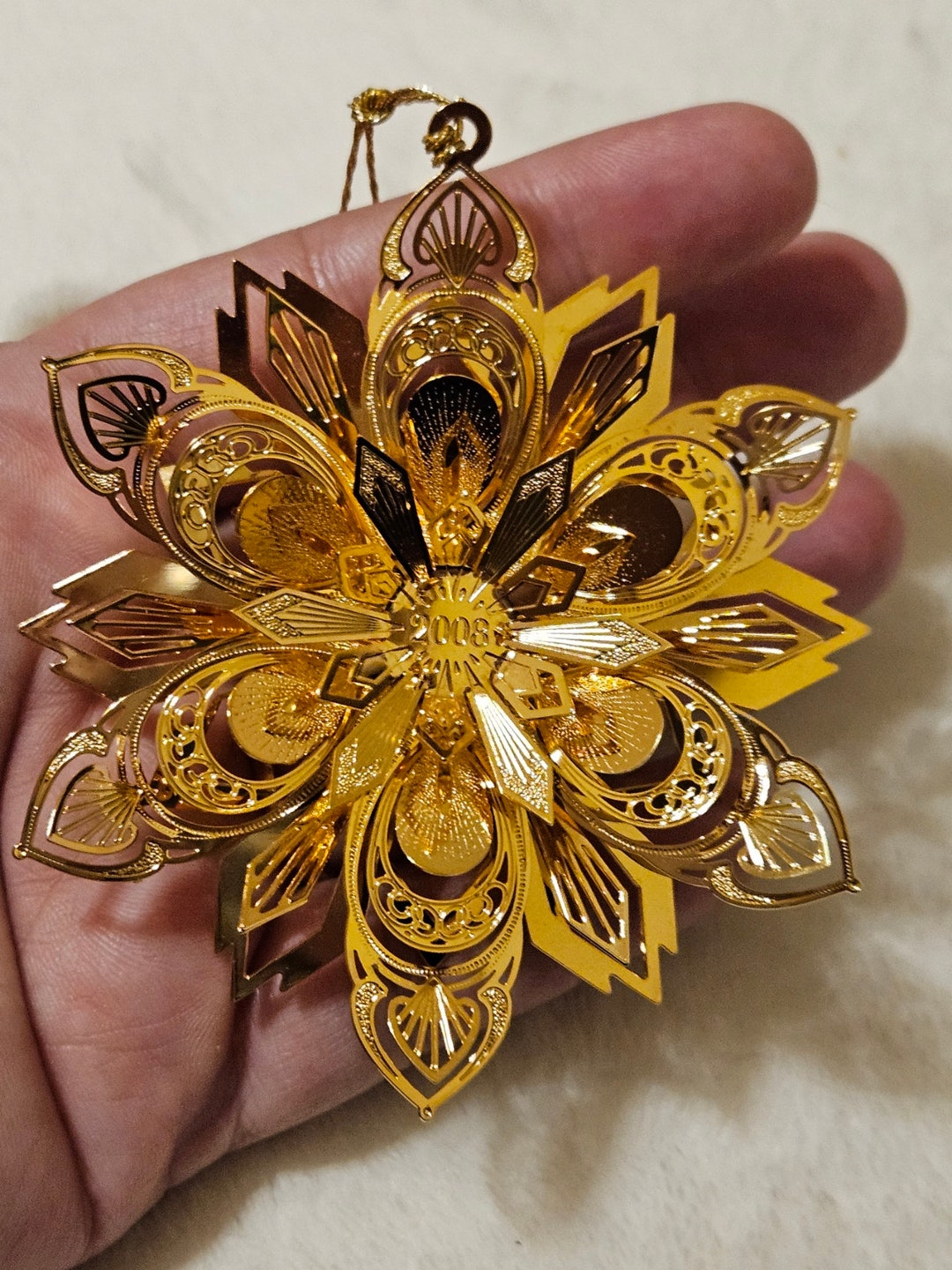 2008 Winter Jewel Danbury Mint Christmas Ornament 23k Gold Plated - Etsy