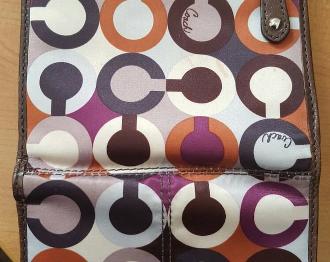 Beautiful Trifold Authentic Coach Wallet - Etsy